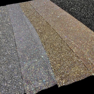 DIY Rhinestone, JUST Rhinestone Sheet, Crystal Fabric, Rhinestone Panel ...