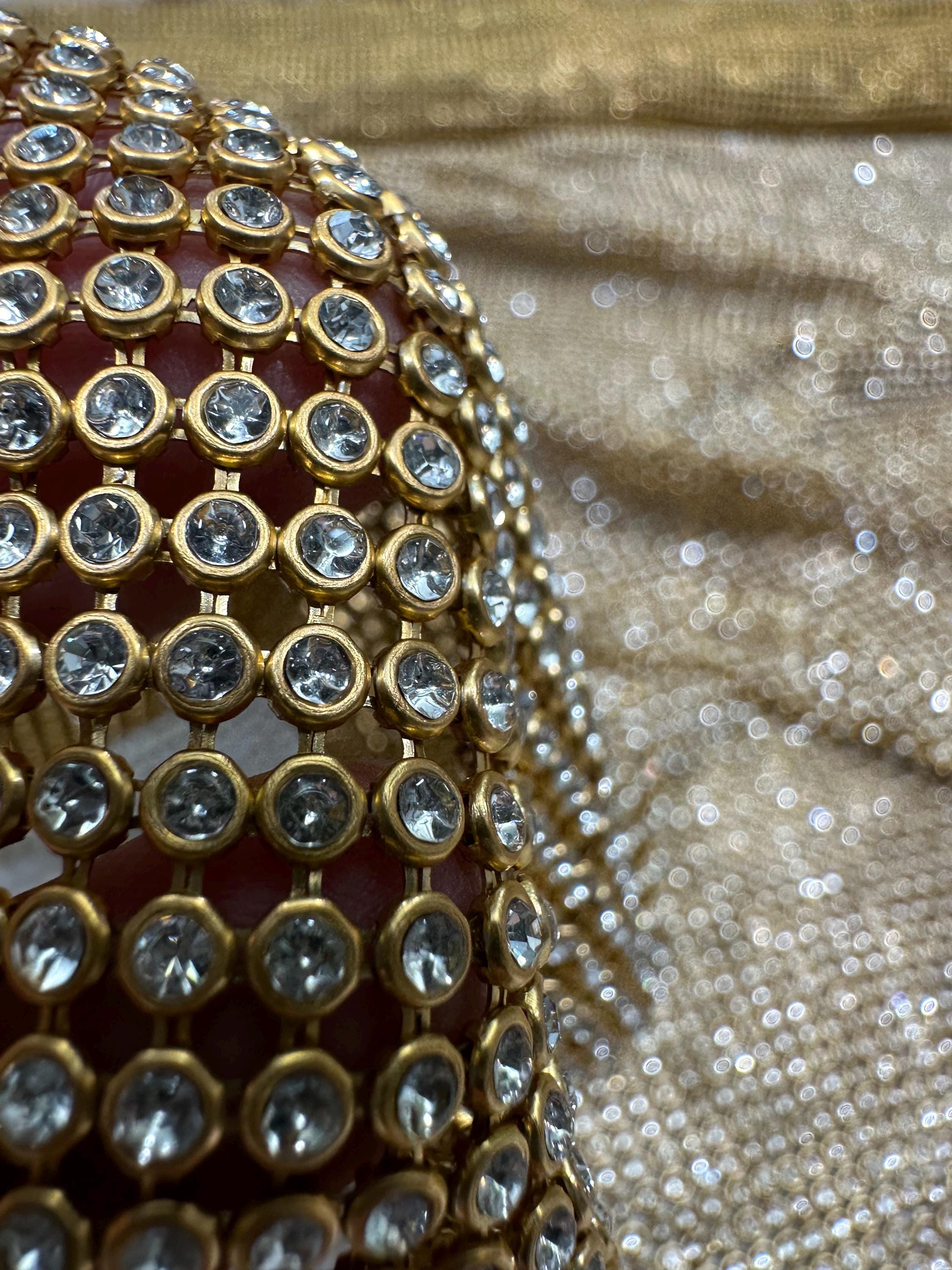 Gold Rhinestone Sheet | Gold Crystal Fabric | Gold Rhinestone Panel - Etsy
