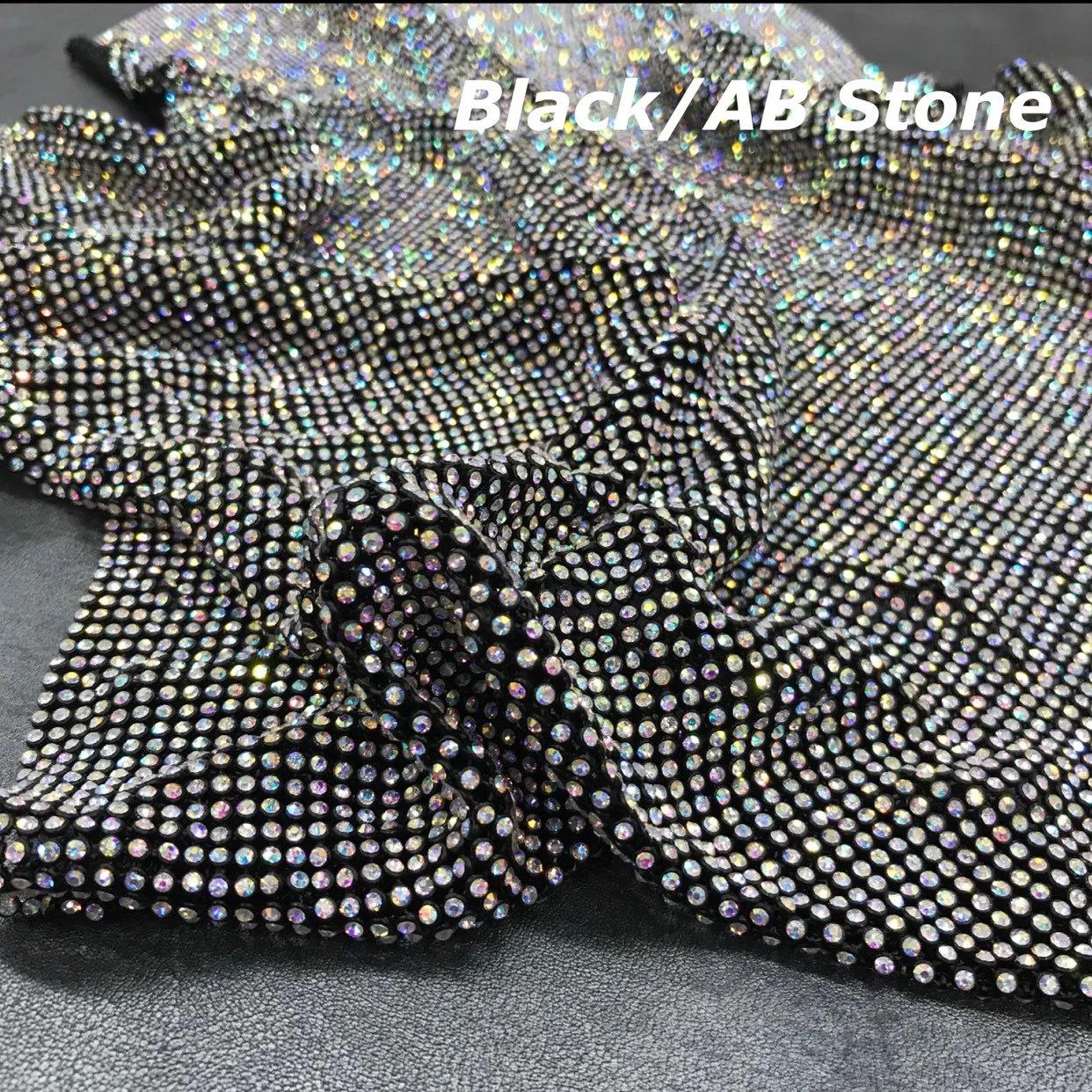 DIY Rhinestone, JUST Rhinestone Sheet, Crystal Fabric, Rhinestone Panel ...