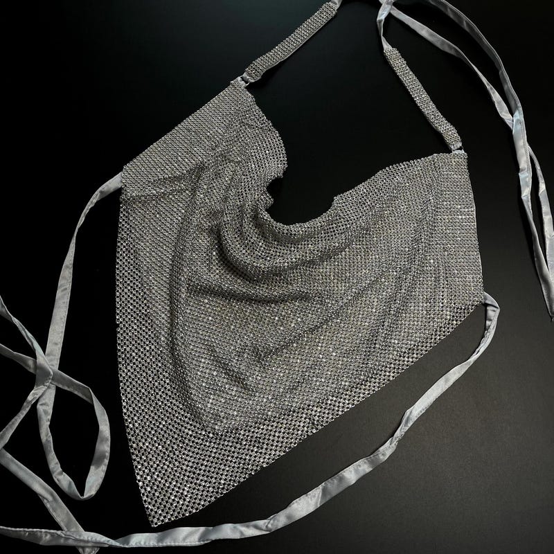 Chainmail Rhinestones Top - Etsy