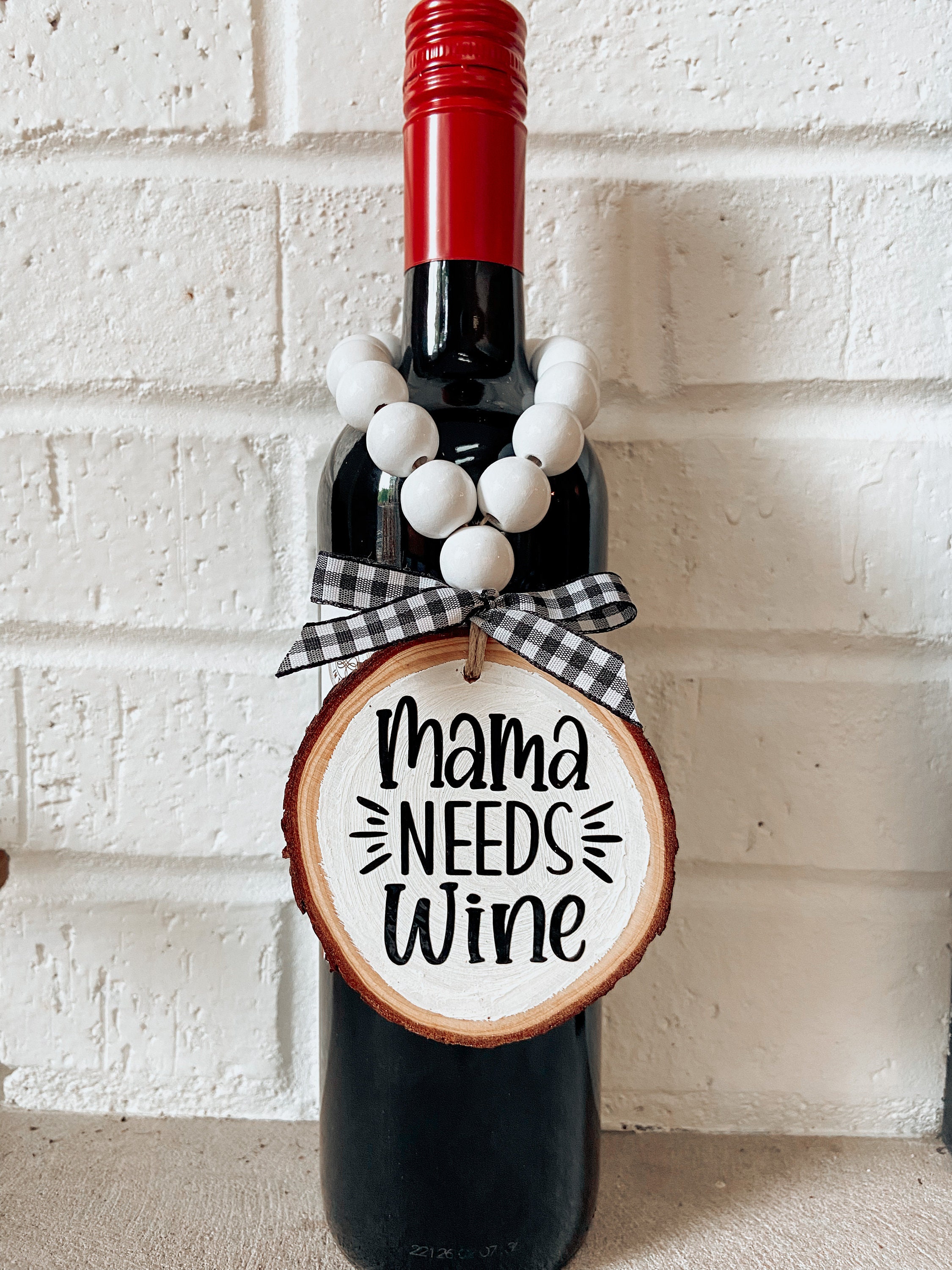 WINE BOTTLE TAG/ Wine Bottle Hang Tag/wine Gift/ Wine Charm/wine Decor ...