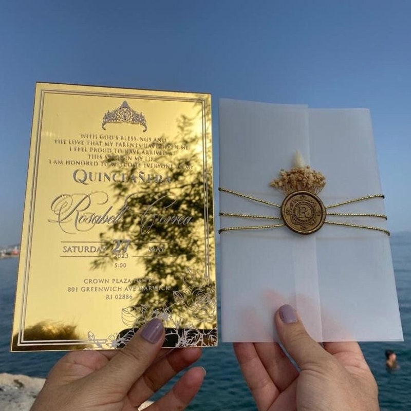 Mirror Invitation - Etsy