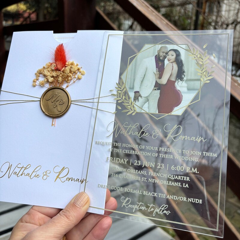 Wedding Invitations With Photo - Etsy