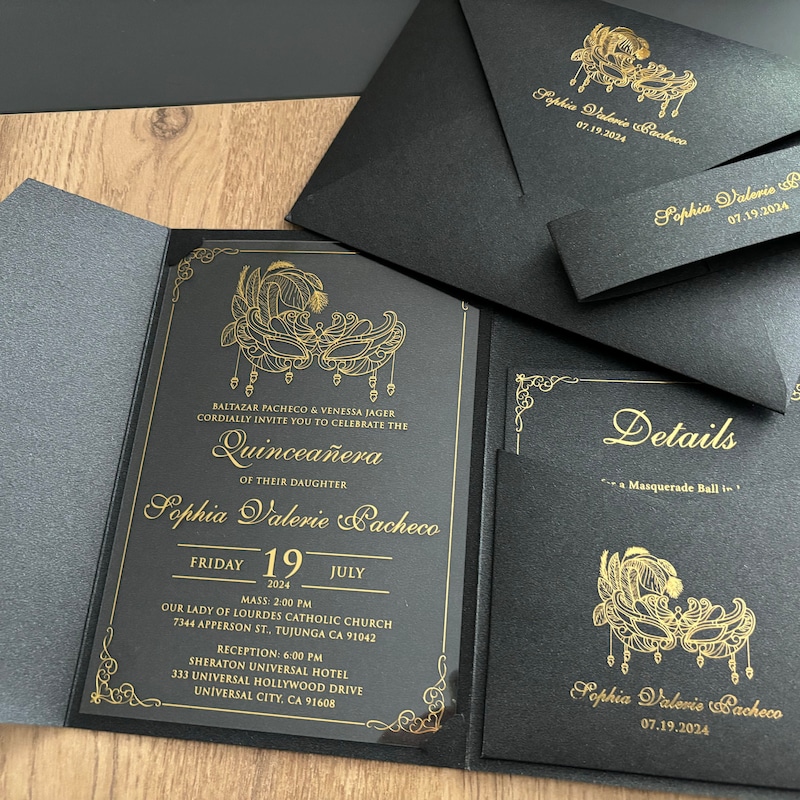 Masquerade Invitations - Etsy