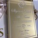 High Quality Plexiglass Mirrored Invitation Card,gold Mirrored ...