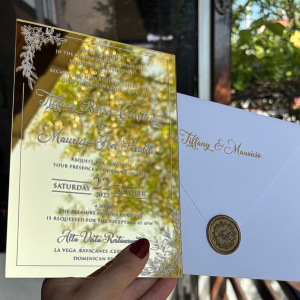 Mirror Invitation - Etsy