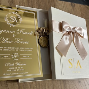 Box Invitation - Etsy