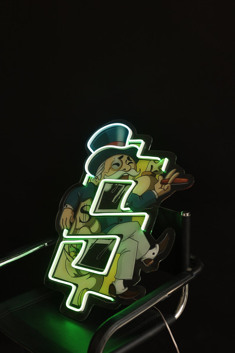 Custom Neon Dollar Sign - Acrylic LED Wall Art for Home, Office, or ...