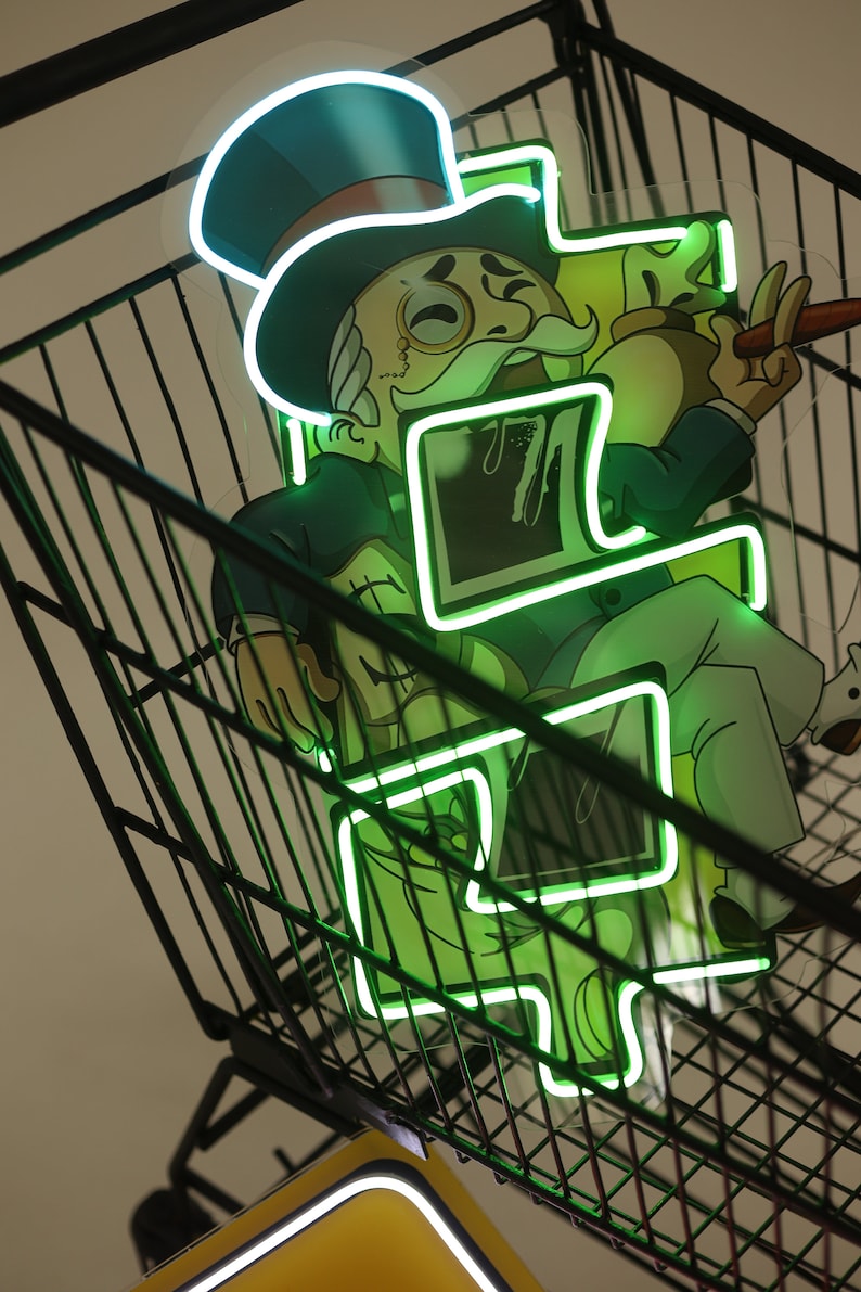 Custom Neon Dollar Sign Acrylic LED Wall Art for Home - Etsy