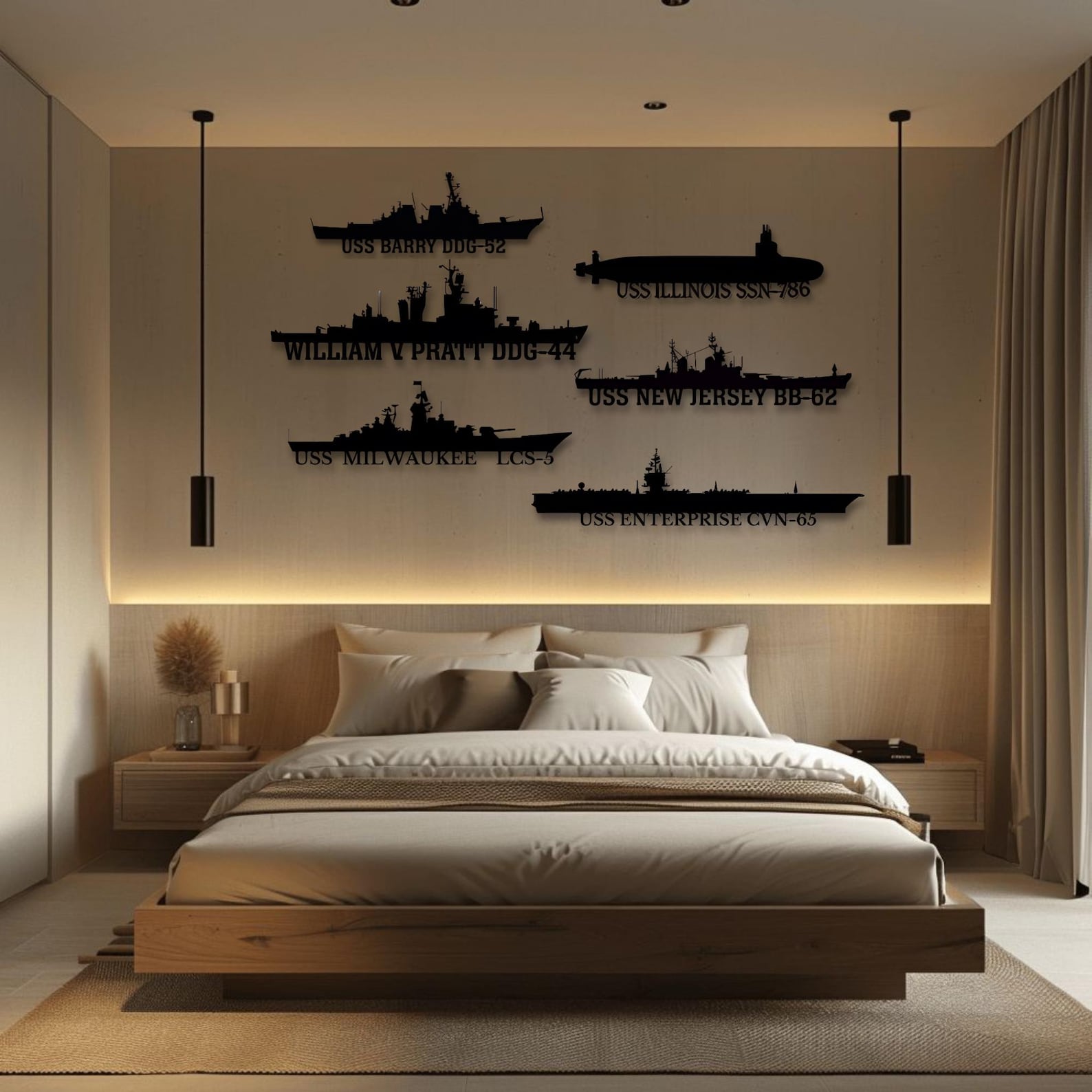 US Navy Warships Metal Wall Decor - Etsy