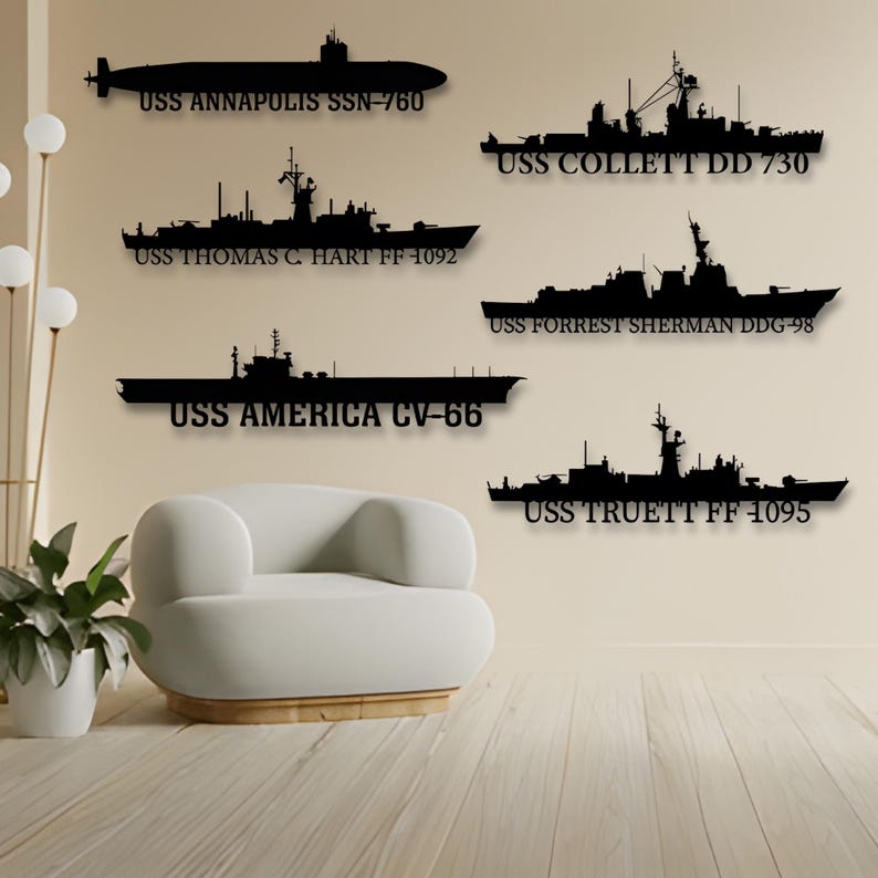 US Navy Warships Metal Wall Art - Etsy