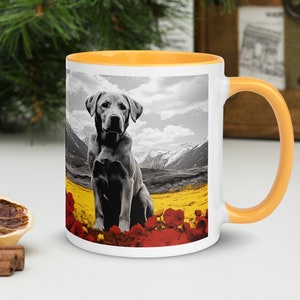 Labrador Mug With Color Inside - Etsy