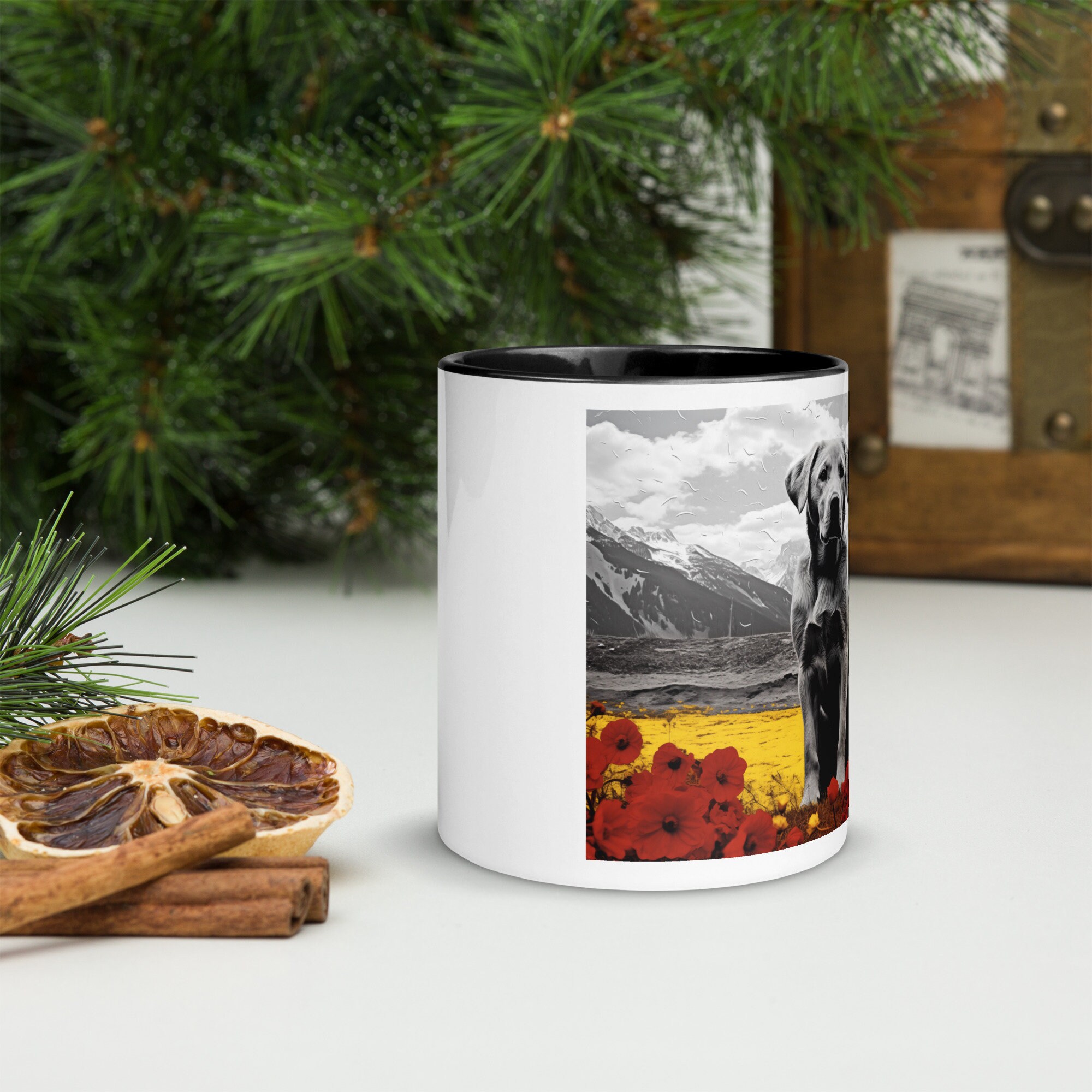 Labrador Mug With Color Inside - Etsy