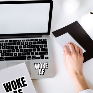 Woke AF Printable Stickers, Instant Download, Digital Download, Woke ...