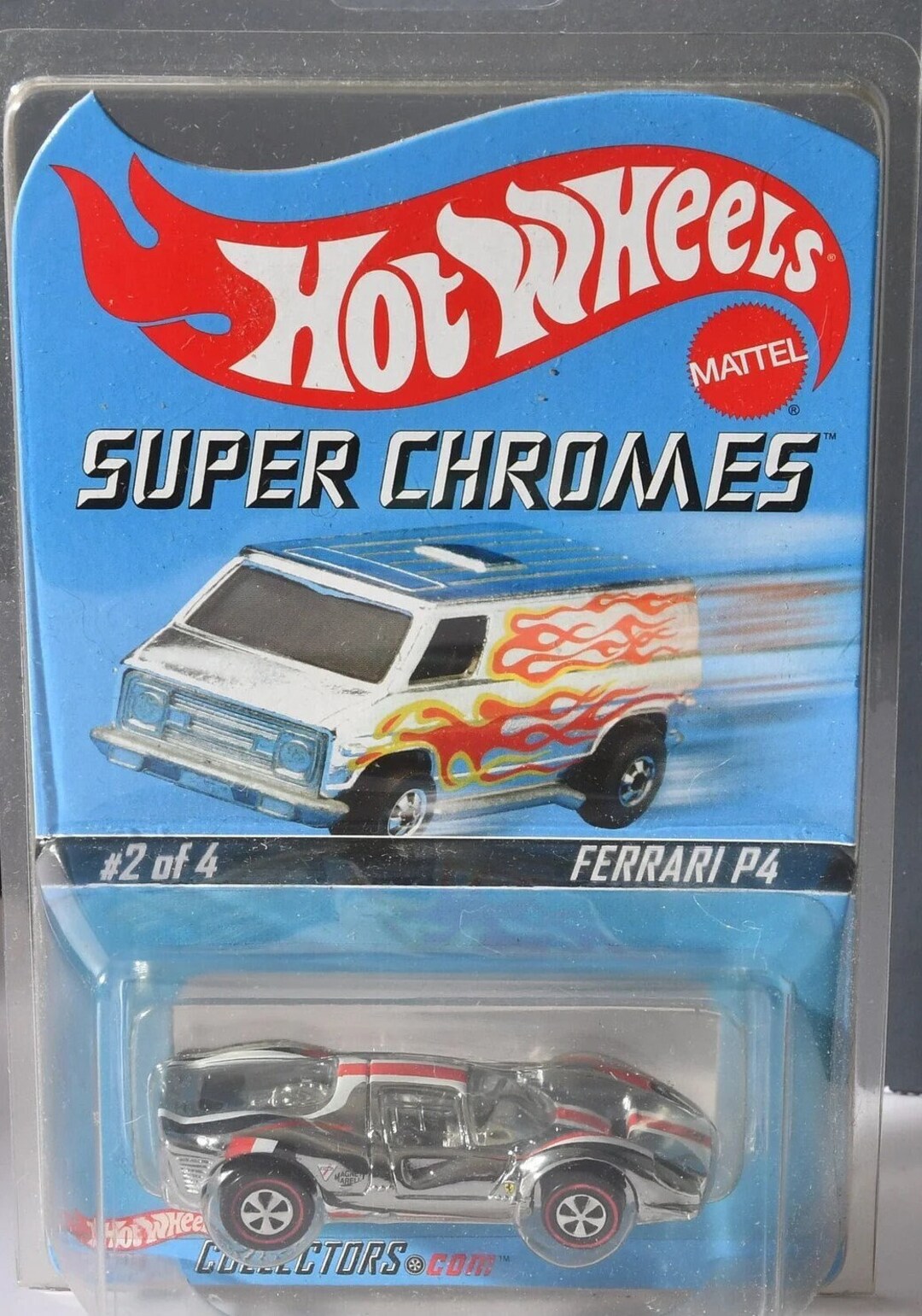 Hot Wheels RLC Super Chromes Ferrari P4 Sealed in Protective Case Red ...