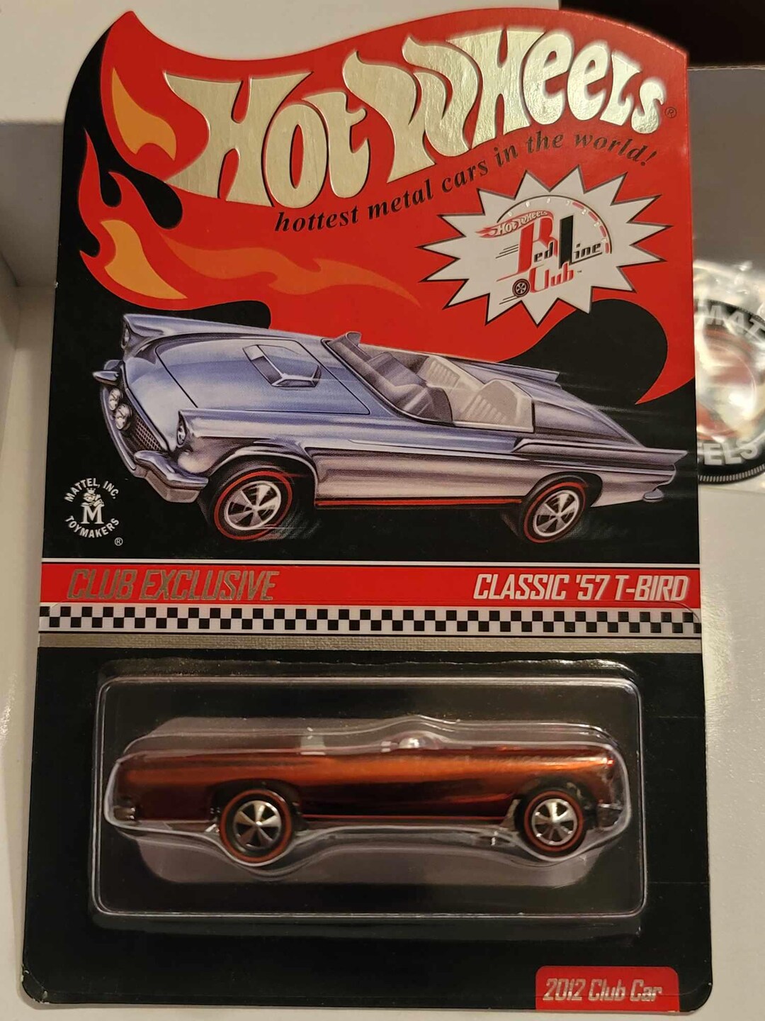 Hotwheels Redline RLC Club Exclusive Classic '57 T-bird in Spectraflame ...