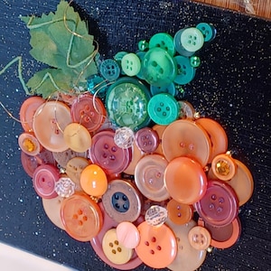 Autumn Pumpkin Button Art - Etsy