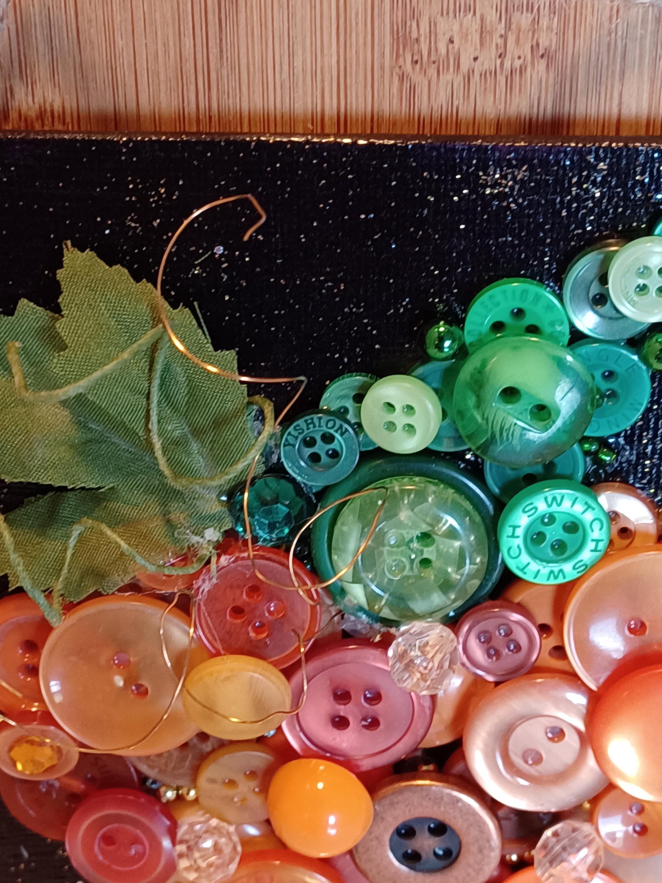 Autumn Pumpkin Button Art - Etsy