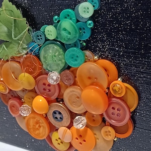 Autumn Pumpkin Button Art - Etsy