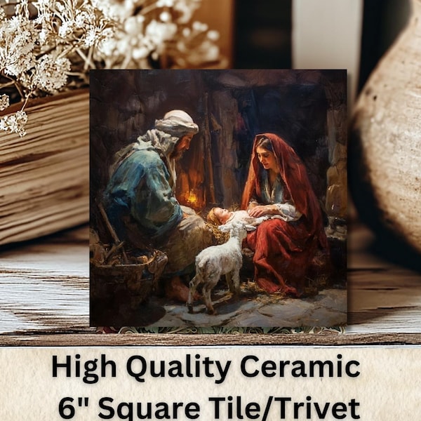 Ceramic Nativity Scene - Etsy