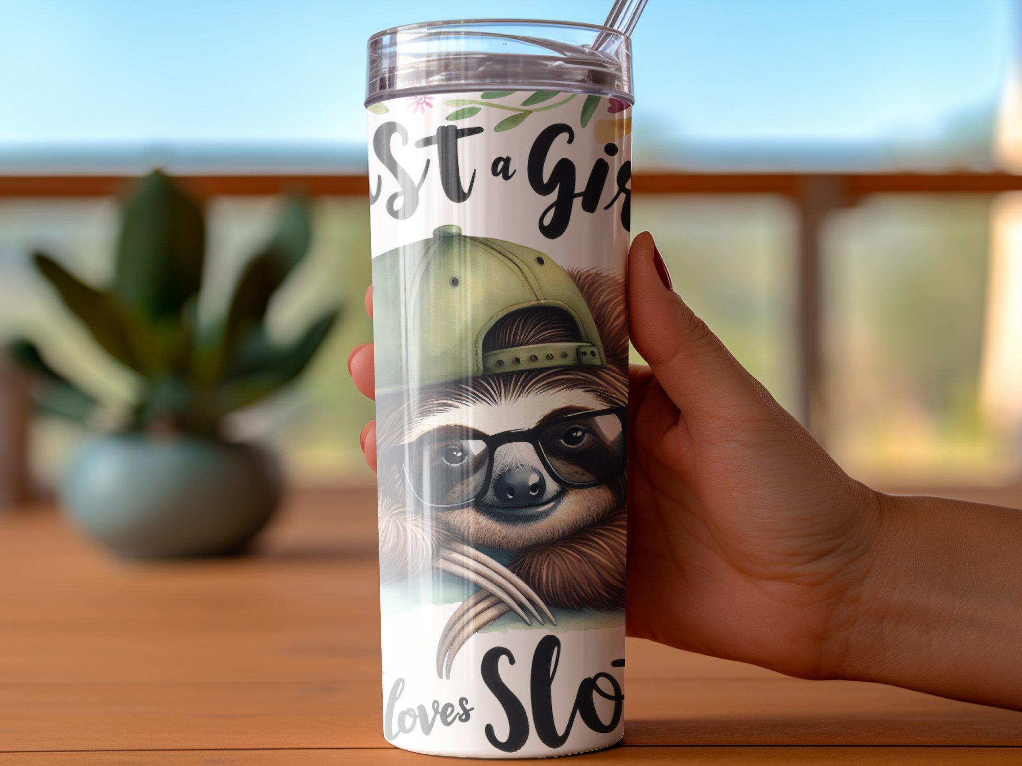 Just a Girl Who Loves Sloths Digital Digital PNG Download, Cute Sloth ...