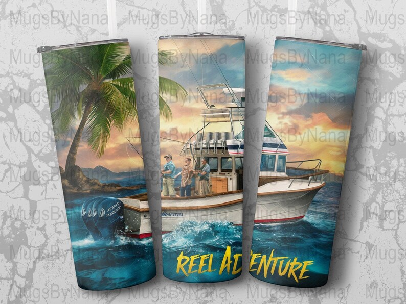 Reel Adventure Digital Download, Boat and Fishing Themed Art for ...