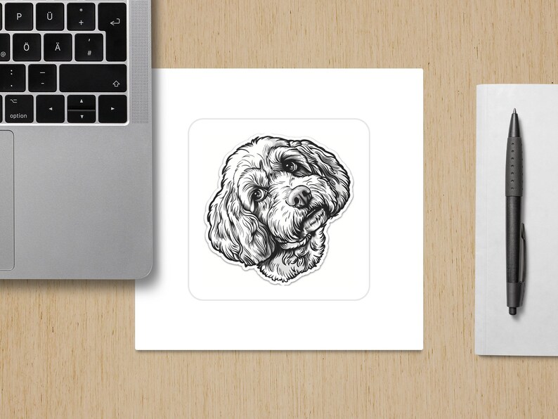 Cavapoo Sticker Cute Puppy With Soulful Eyes and Boundless Energy Your ...