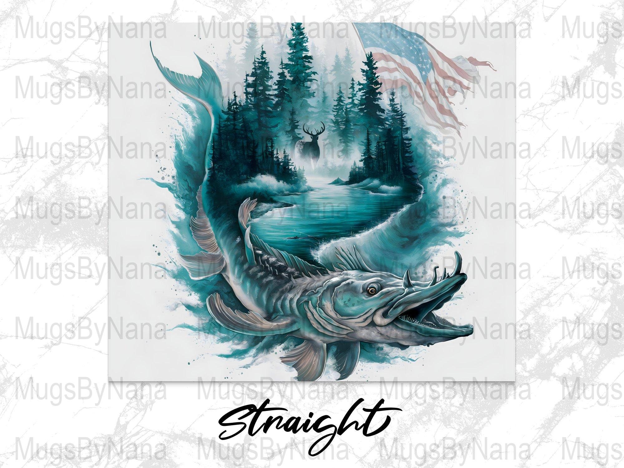 Vintage Aquatic Wildlife Art Digital Art, Nature Inspired Digital Wall ...