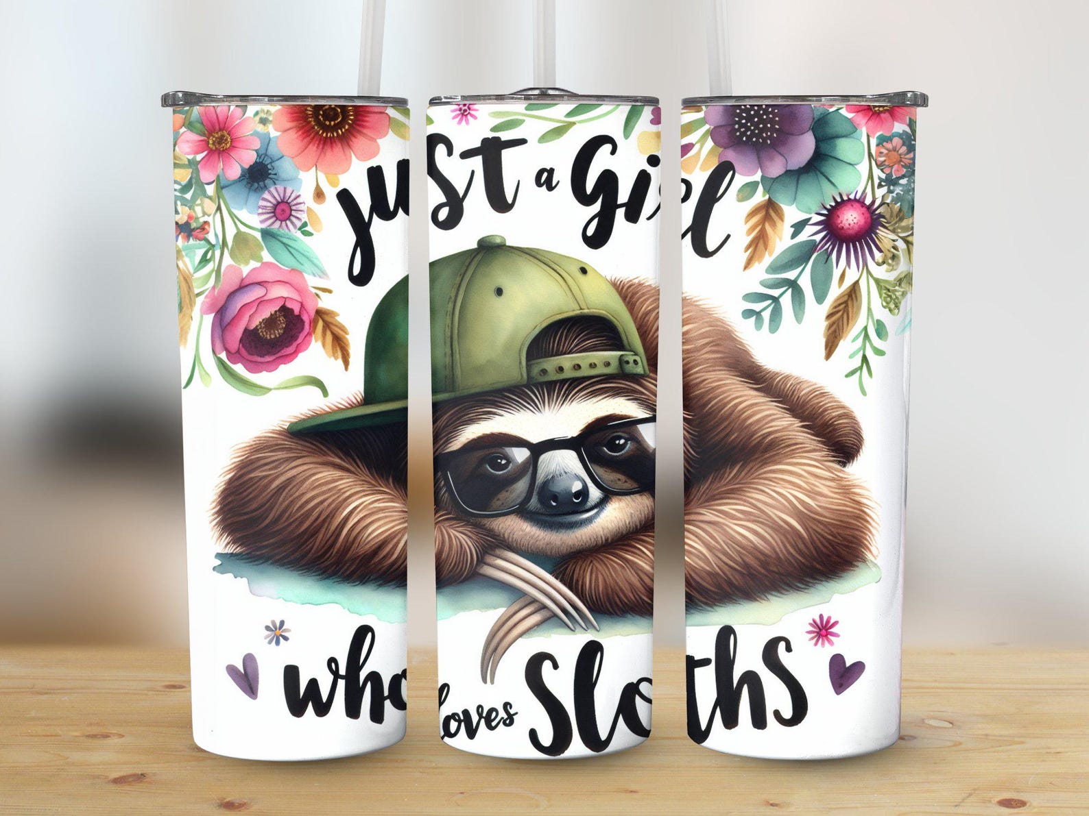 Just a Girl Who Loves Sloths Digital Digital PNG Download, Cute Sloth ...