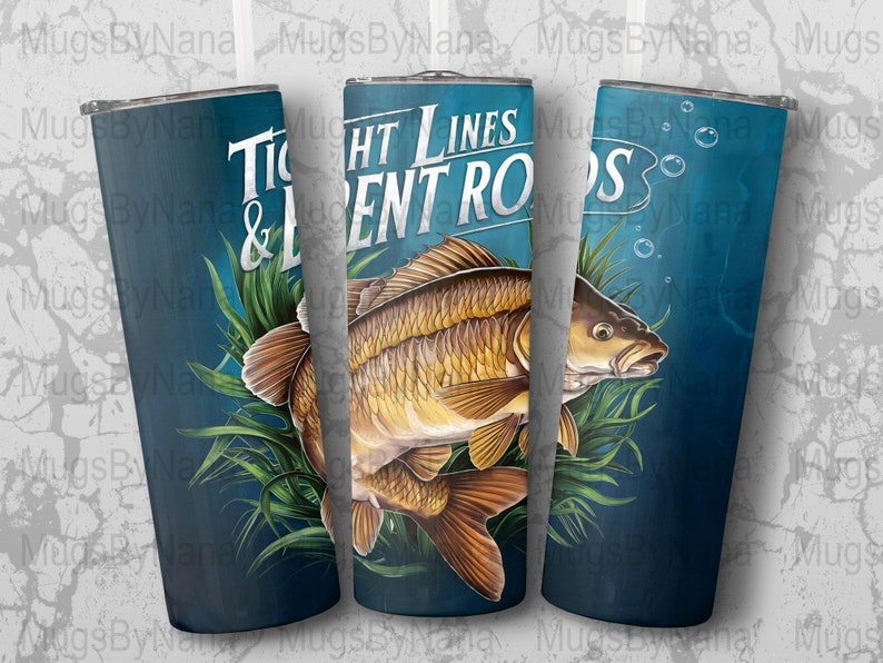 Tight Lines Bent Rods Fishing Digital Art, Fisherman Wall Art, Angler's ...