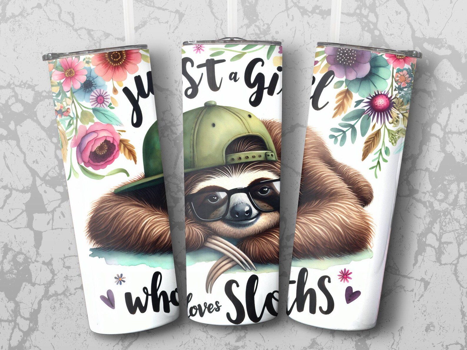 Just a Girl Who Loves Sloths Digital Digital PNG Download, Cute Sloth ...