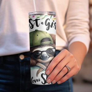 Just a Girl Who Loves Sloths Digital Digital PNG Download, Cute Sloth ...