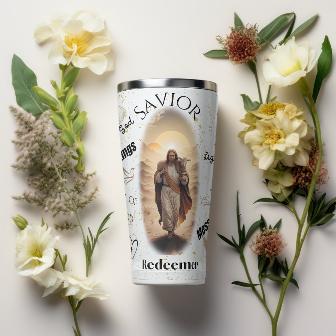 Christian Savior Digital Art Tumbler Wrap straight, Jesus, Messiah ...