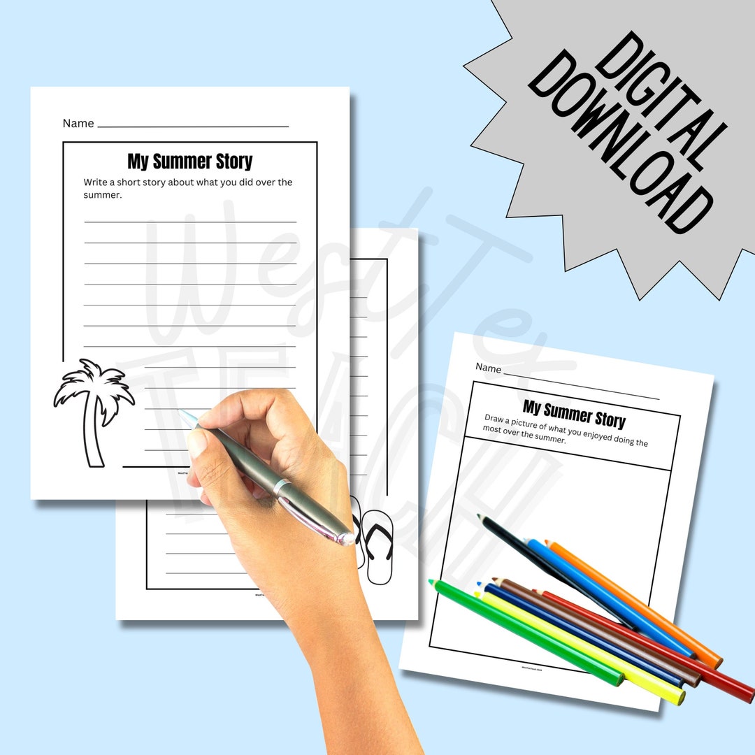 My Summer Story - Beginning of School Activities, Get to Know Your ...