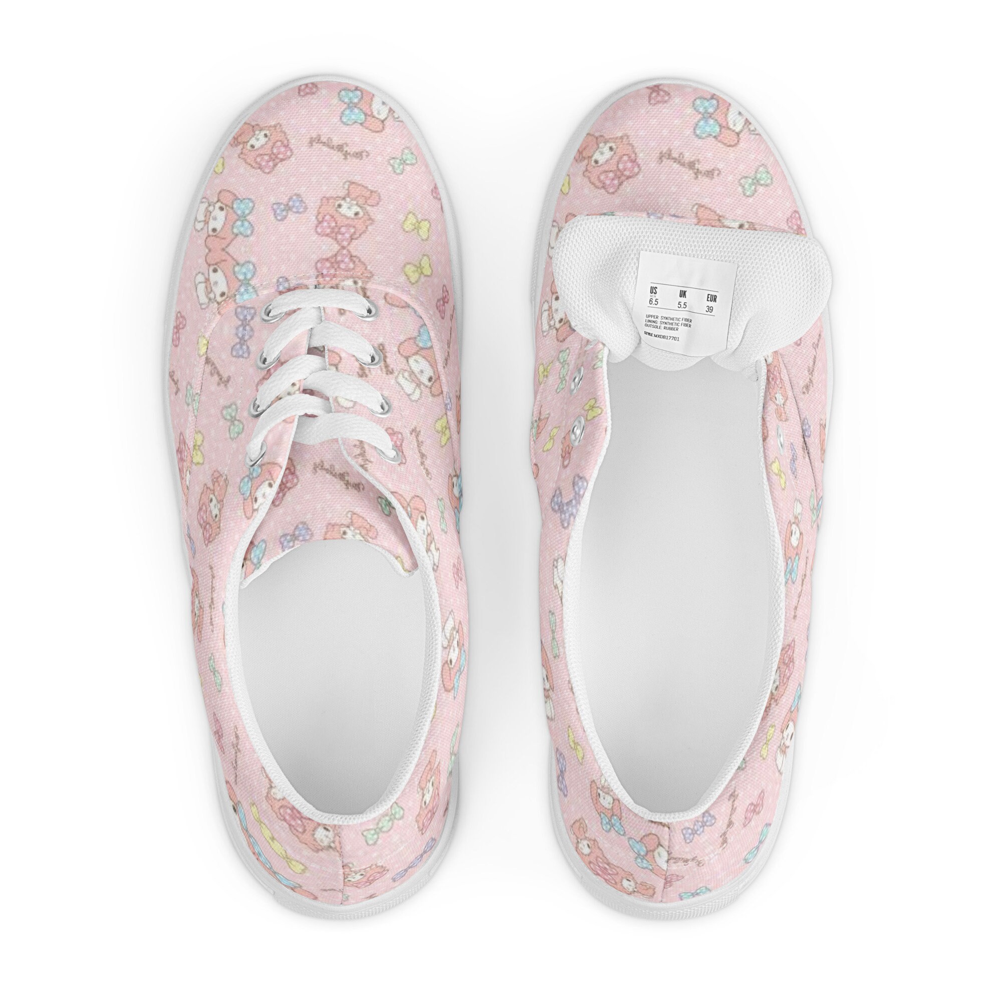 Adorable Sanrio Lace-up Shoes, Kawaii, Sanrio, Sneakers, Custom Sanrio ...