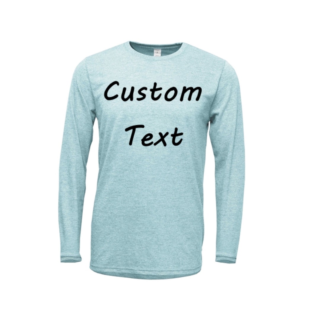 Custom Embroidered Long Sleeve T-shirt, Custom Personalized T-shirt ...