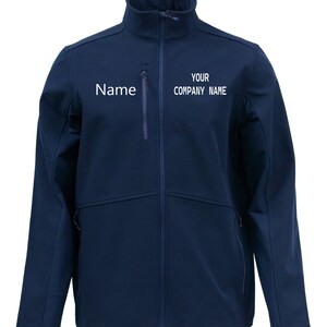 Men Softshell Jacket, Custom Embroidery Personalized Bonded Jacket ...