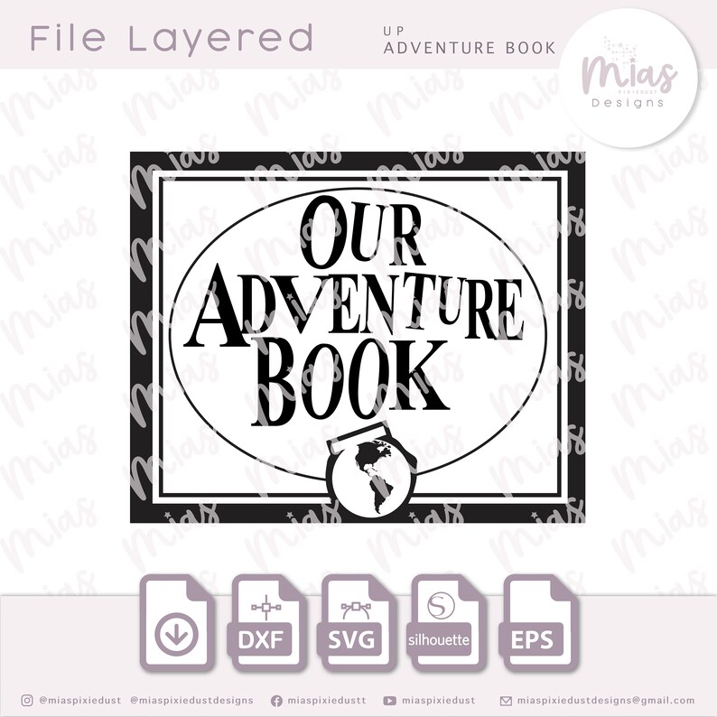 Our Adventure Book SVG up the Movie Photo Album Svg File up the Movie ...