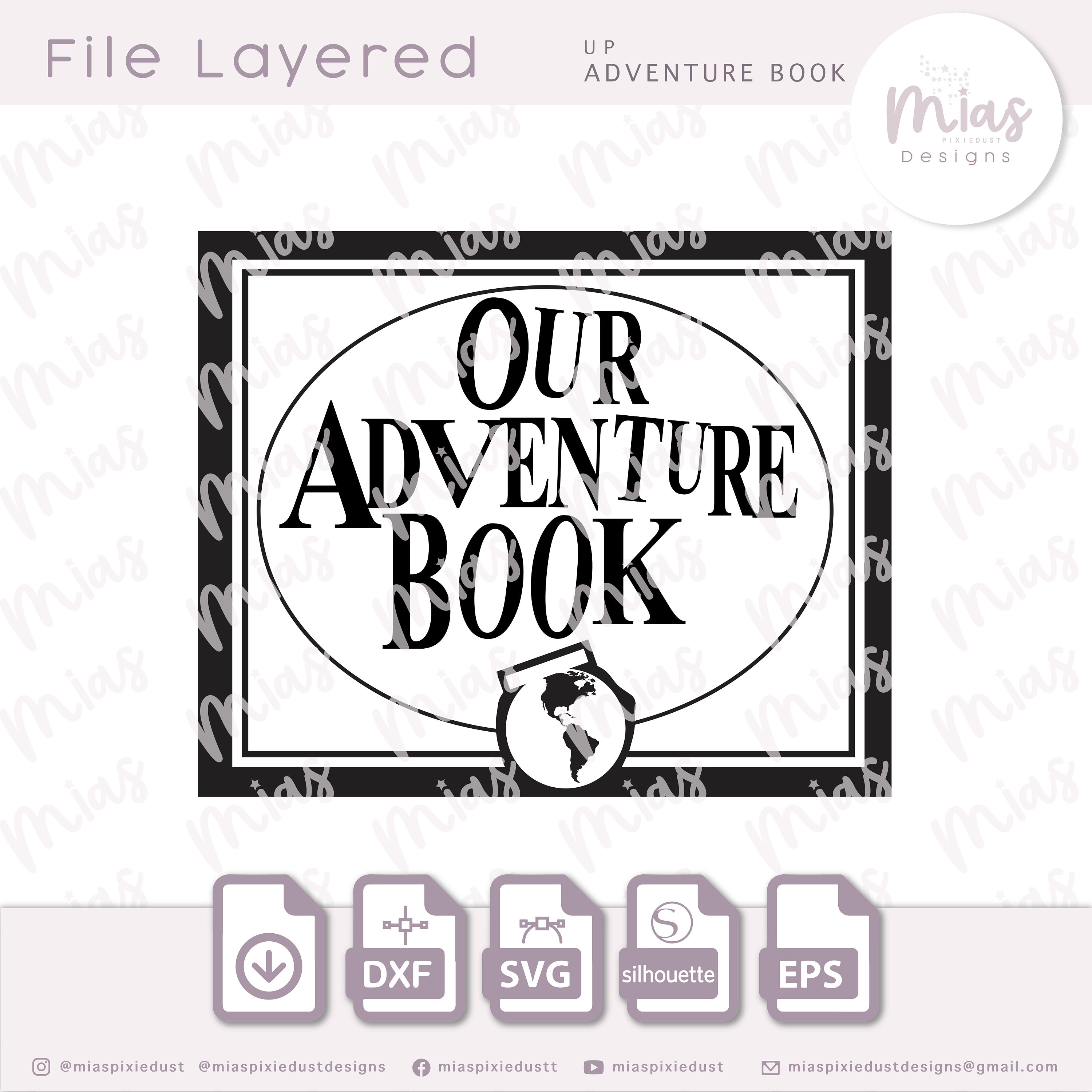 Our Adventure Book SVG up the Movie Photo Album Svg File up the Movie ...