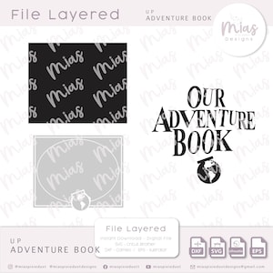 Our Adventure Book SVG up the Movie Photo Album Svg File up the Movie ...