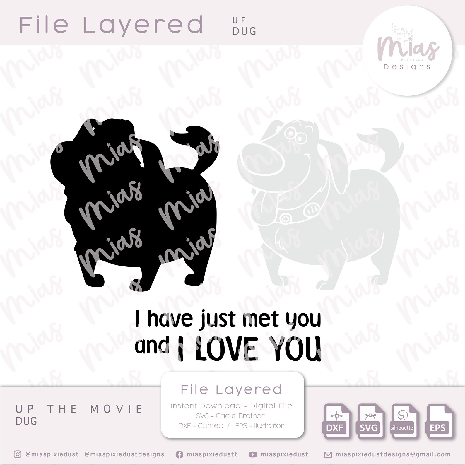 UP Dug the Dog SVG File up the Movie Dxf File for Vinyl up Dug Svg File ...