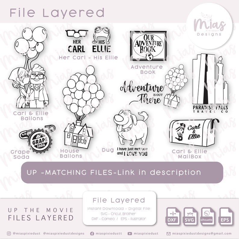 Our Adventure Book SVG up the Movie Photo Album Svg File up the Movie ...