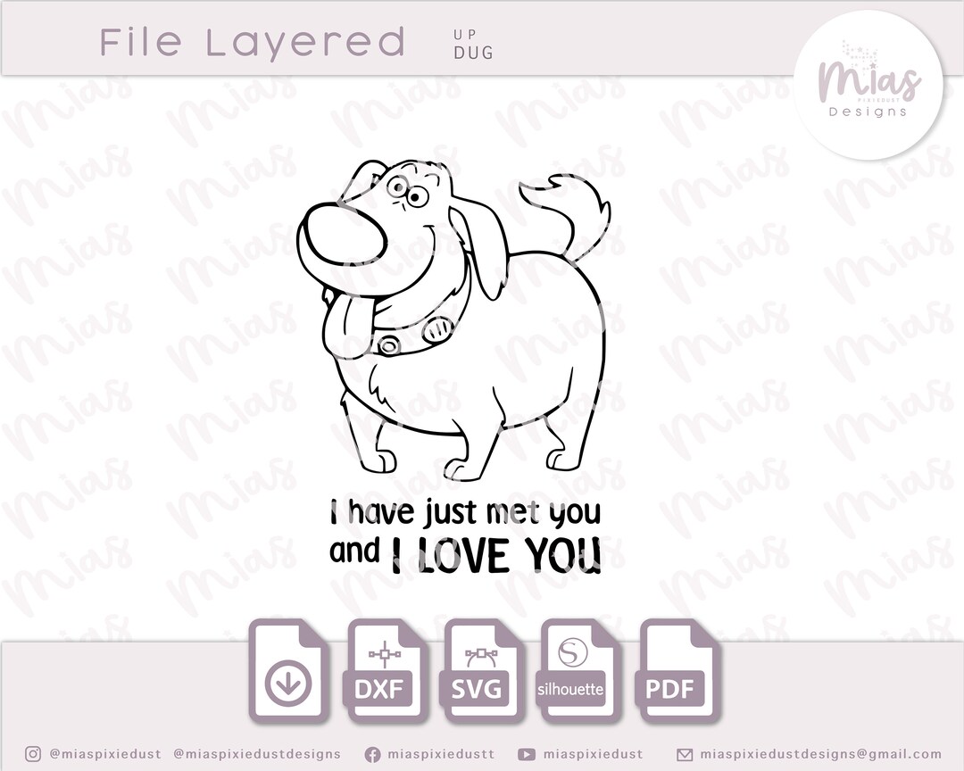 UP Dug the Dog SVG File up the Movie Dxf File for Vinyl up Dug Svg File ...