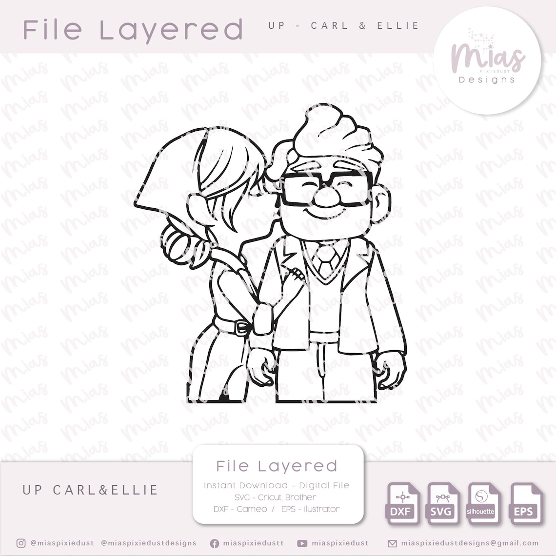 Carl and Ellie SVG up Movie Carl and Ellie PNG up Couple File for Vinyl ...