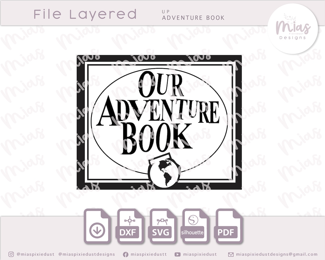 Our Adventure Book SVG up the Movie Photo Album Svg File up the Movie ...