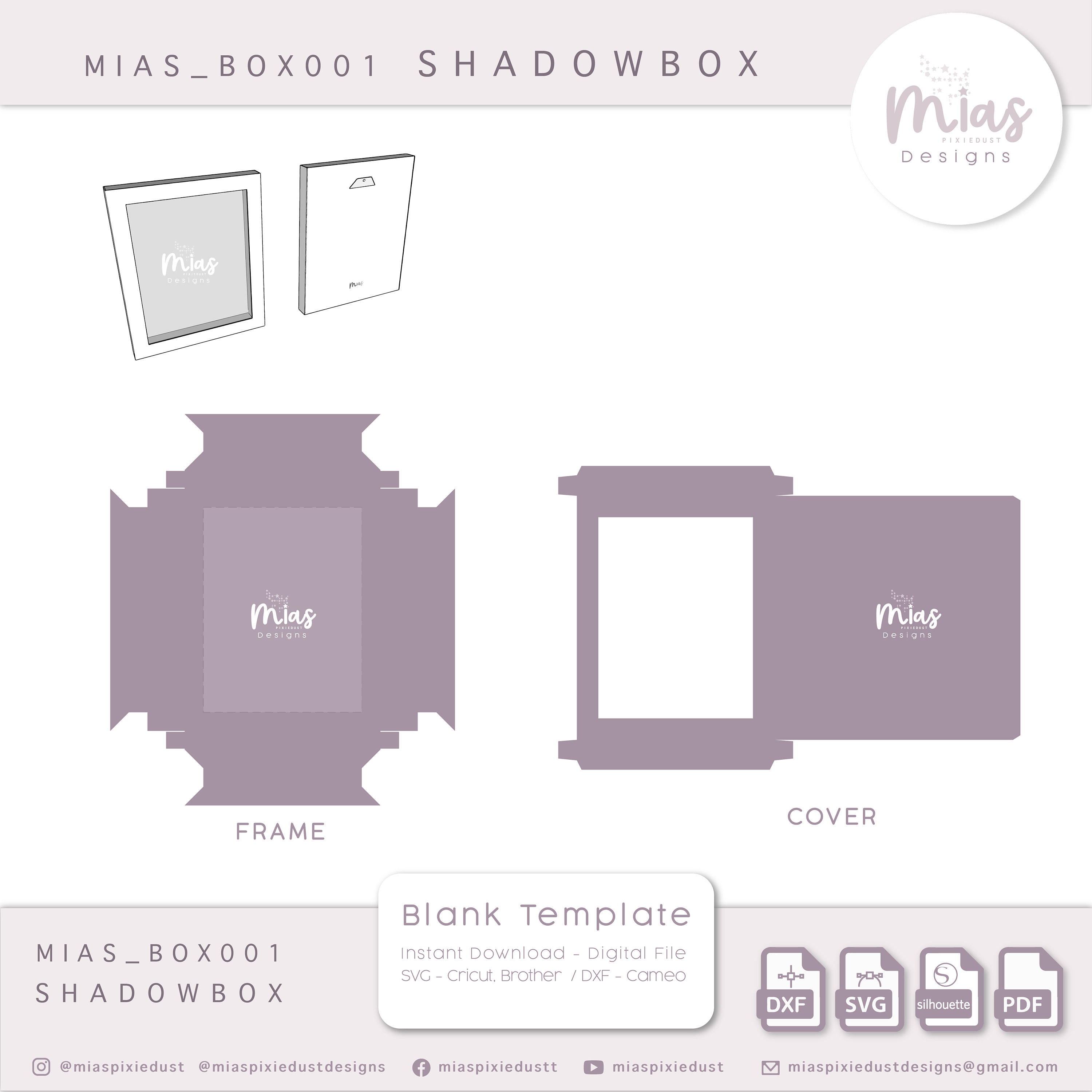 Shadow Box Frame Template Shadow Box File for Diy Frames Shadow Box Dxf ...