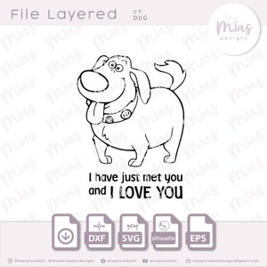 UP Dug the Dog SVG File up the Movie Dxf File for Vinyl up Dug Svg File ...