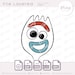Forky Face SVG Costume Mask Forky DXF File Toy Story SVG for Party ...