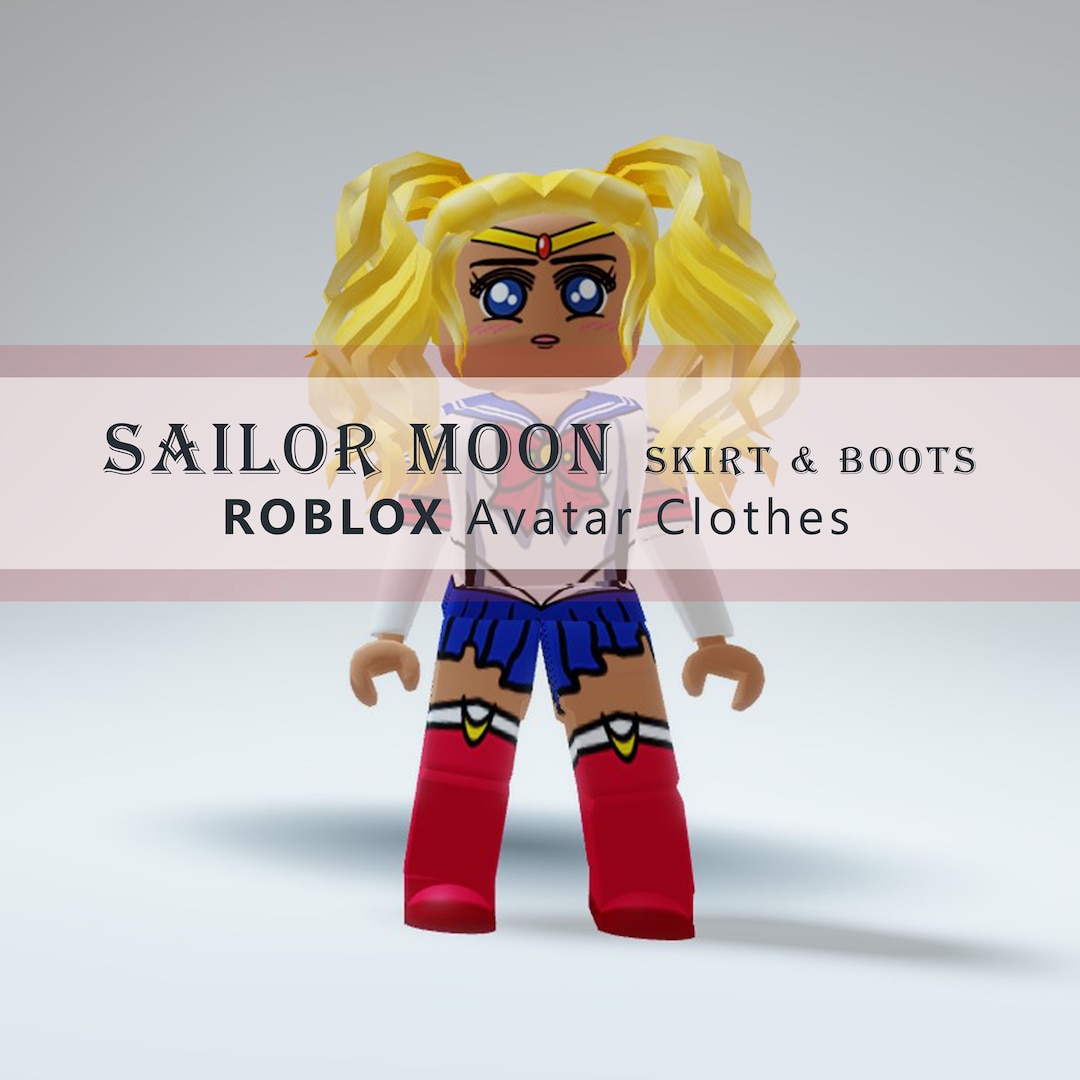 ROBLOX Sailor Moon Uniform SKIRT & BOOTS - Avatar Clothes - Digital ...