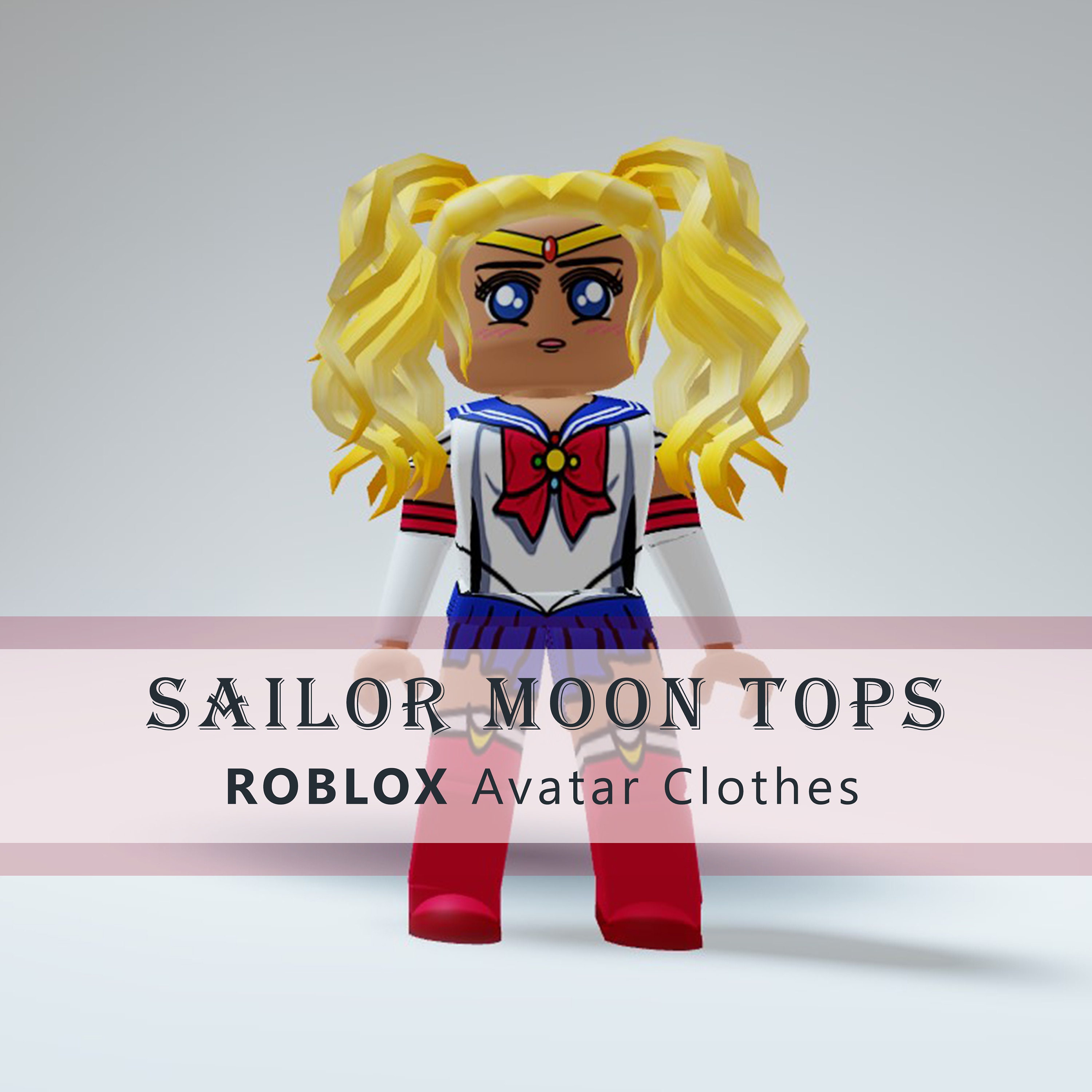 ROBLOX Sailor Moon Uniform TOPS - Avatar Clothes - Digital Paper - 1 ...